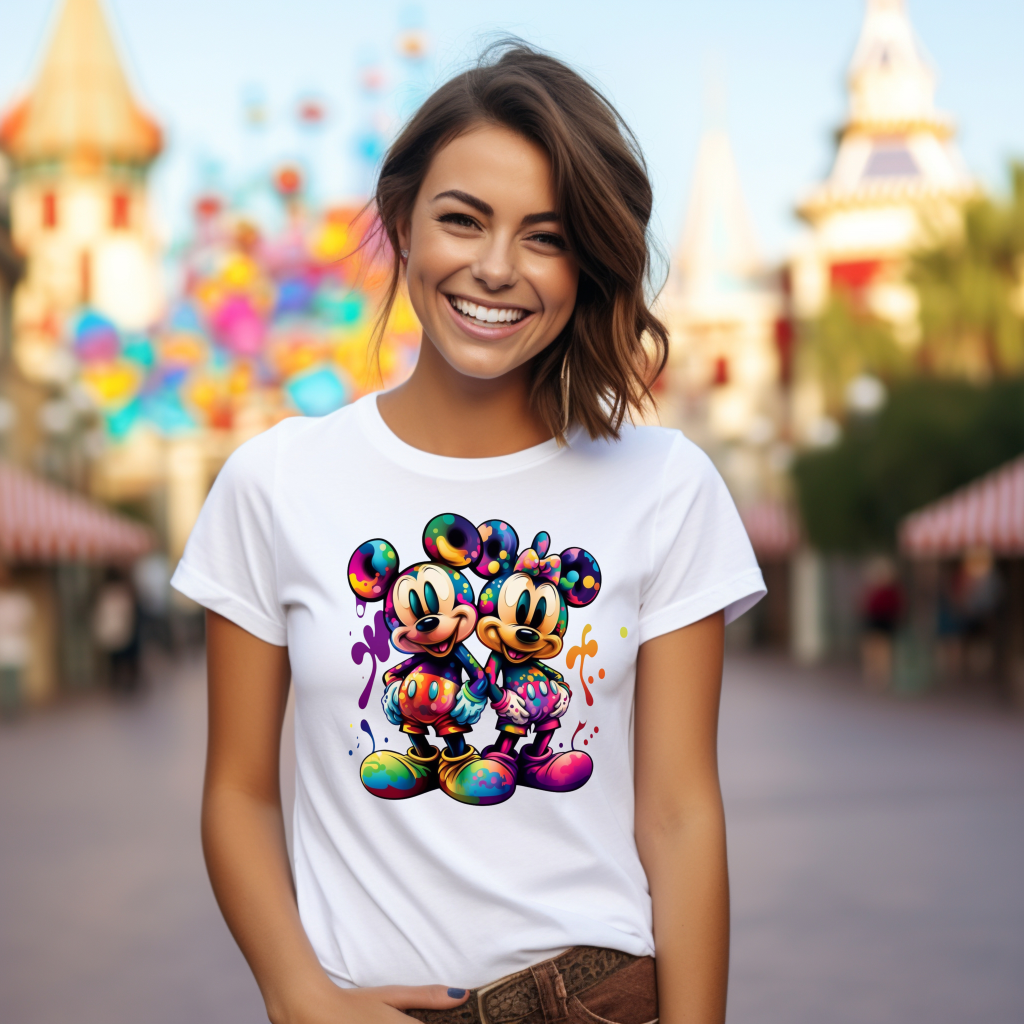 Mickey And Minnie Splash Shirt Liberty Tree Tees